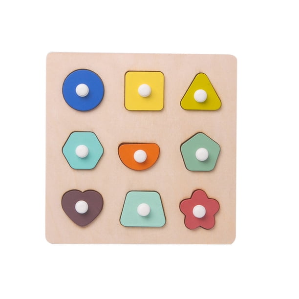 Cameland Educational Toy Wood Box Shape Matching Game Handbrain ...
