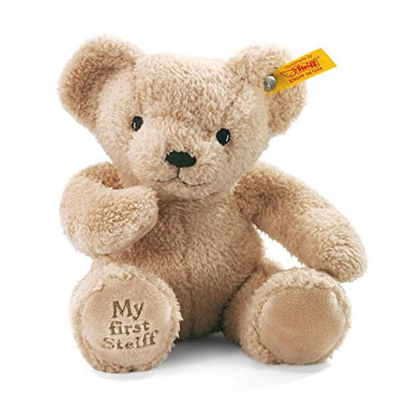 Steiff USA Beige My First Teddy Bear Plush Toy, 10 x 4 x 7 - Button in ...