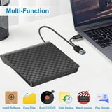 External DVD Drive, Amicool USB 3.0 Type-C CD DVD +/-RW Optical Drive ...