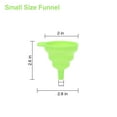 kibhous Silicone Foldable Kitchen Funnel Set, Collapsible Funnels for ...