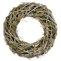 Northlight Green Moss and Twig Artificial Spring Wreath, 12-Inch ...