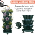 ZeloraGildan 3-7 Tier Vertical Planters Stackable Planter Green Garden ...