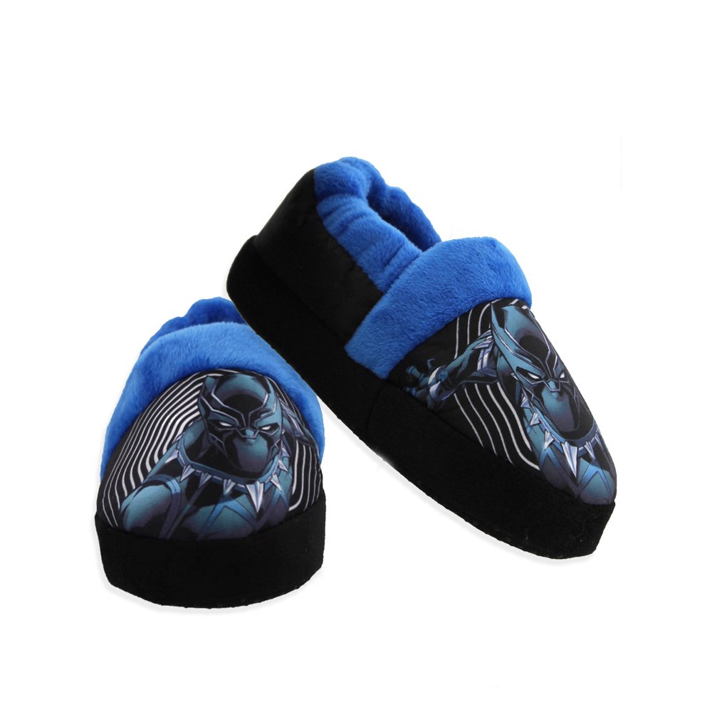 Marvel - Avengers Black Panther Toddler Boy's Plush Aline Slippers ...
