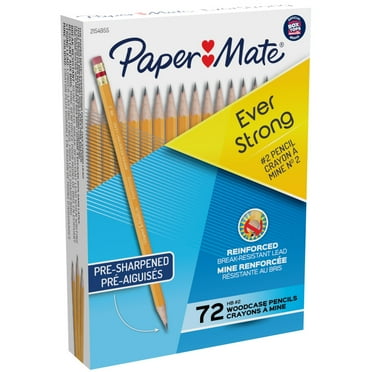 Paper Mate EverStrong #2 Pencils, 72-Count, Reinforced, Break-Resistant ...