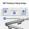CJC Retractable Clothes Drying Rack - Wall Mounted Clothes Hanger Rack ...