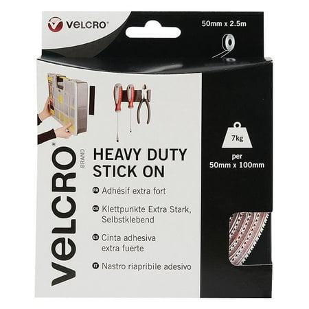 VELCRO - VELCRO® Brand Heavy Duty Stick On Hook & Loop Tape - White ...