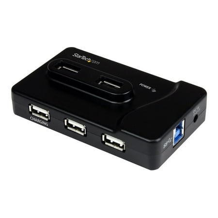StarTech.com 7 Port USB Hub - 2 x USB 3A, 4 x USB 2A, 1 x Dedicated ...