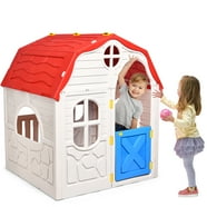 Disney Mickey Mouse Plastic Indoor,Outdoor Playhouse with Easy Assembly ...