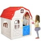 Costway Kids Cottage Playhouse Foldable Plastic Play House Indoor ...
