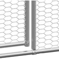 Galvanized Steel Chicken Cage Outdoor Hen House with Lockable Gate ...