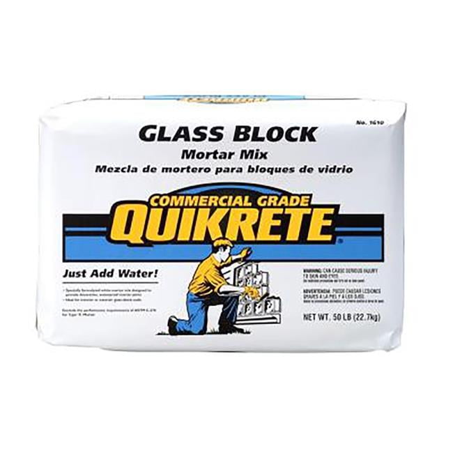 Quikrete 5031032 50 lbs Glass Block Mortar Mix, White - Walmart.com