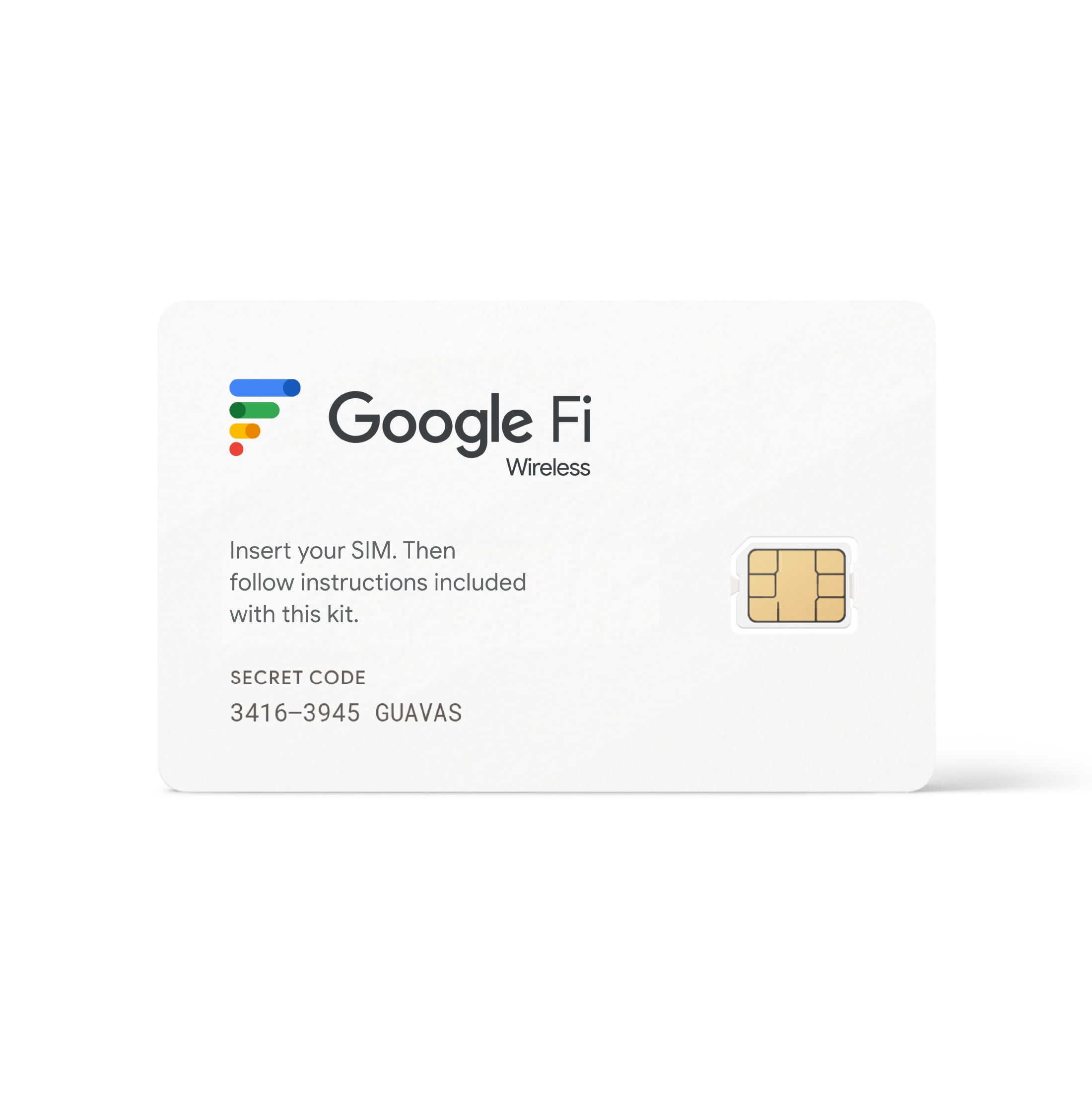 Google Fi Wireless SIM Kit Talk Text Data, 59% OFF