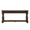 Dtwnek Long Wood Console Table with 3 Drawers and 1 Bottom Shelf for ...