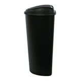 Hefty Kitchen Trash Can, 12.8 Gallon Plastic Touch Top Garbage Bin with ...