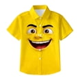 Big Boys Girls T Shirts Kids Cartoon Print Long Sleeve Button Down ...