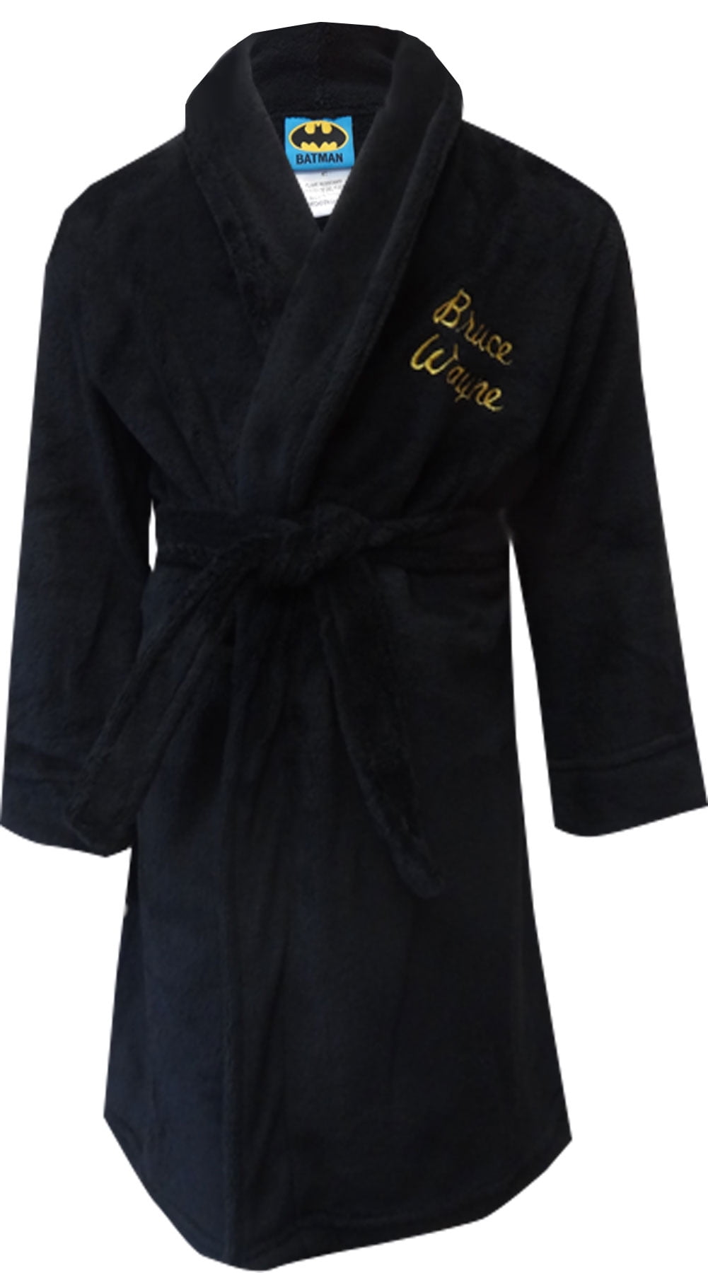 Dc Comics Batman is Bruce Wayne Logo Plush Robe - Walmart.com