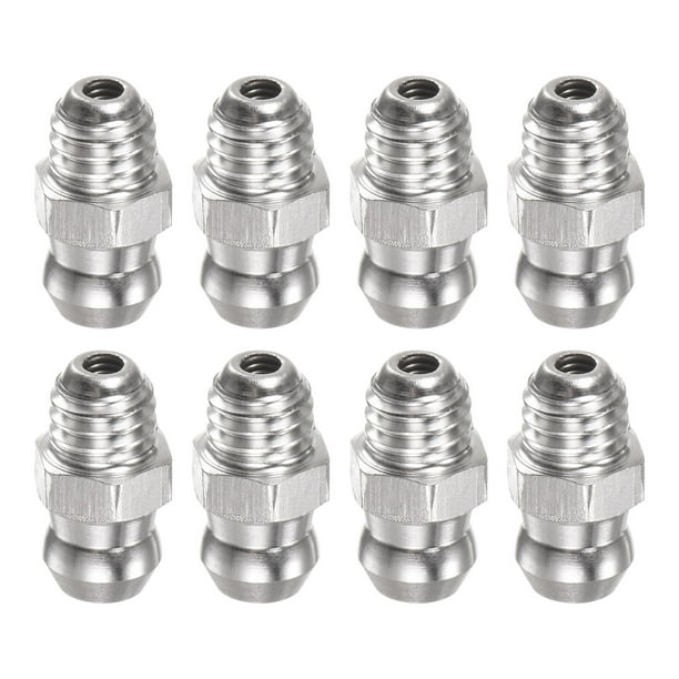 Uxcell 8pcs 201 Stainless Steel Straight Grease Fitting M6x1mm Metric ...