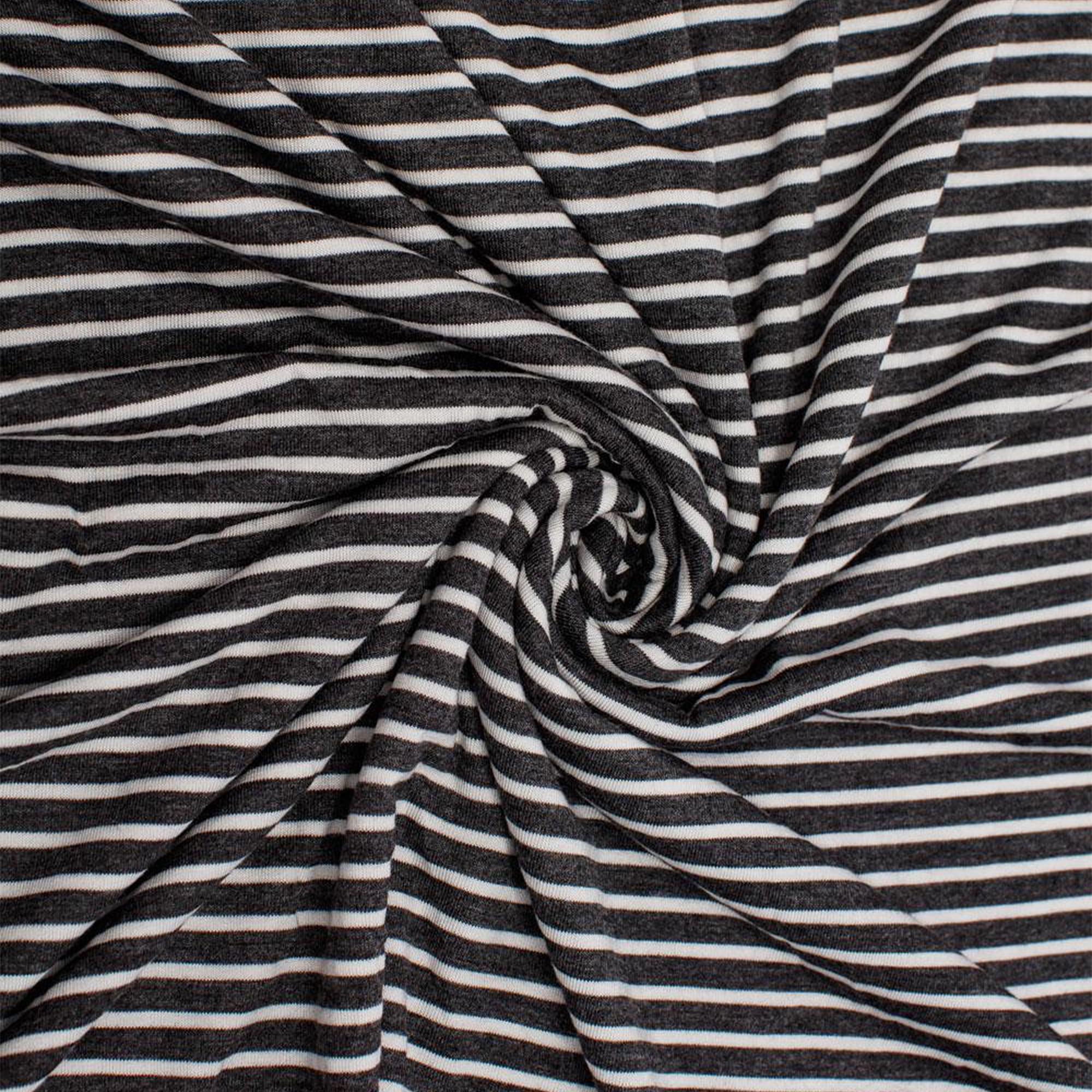 Romex Textiles Rayon Spandex 5/16 x 2/16-inch Stripe Jersey Knit Fabric ...