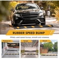 6 FT Heavy Duty Rubber Speed Hump Wheel Stopper Parking Curb Floor ...