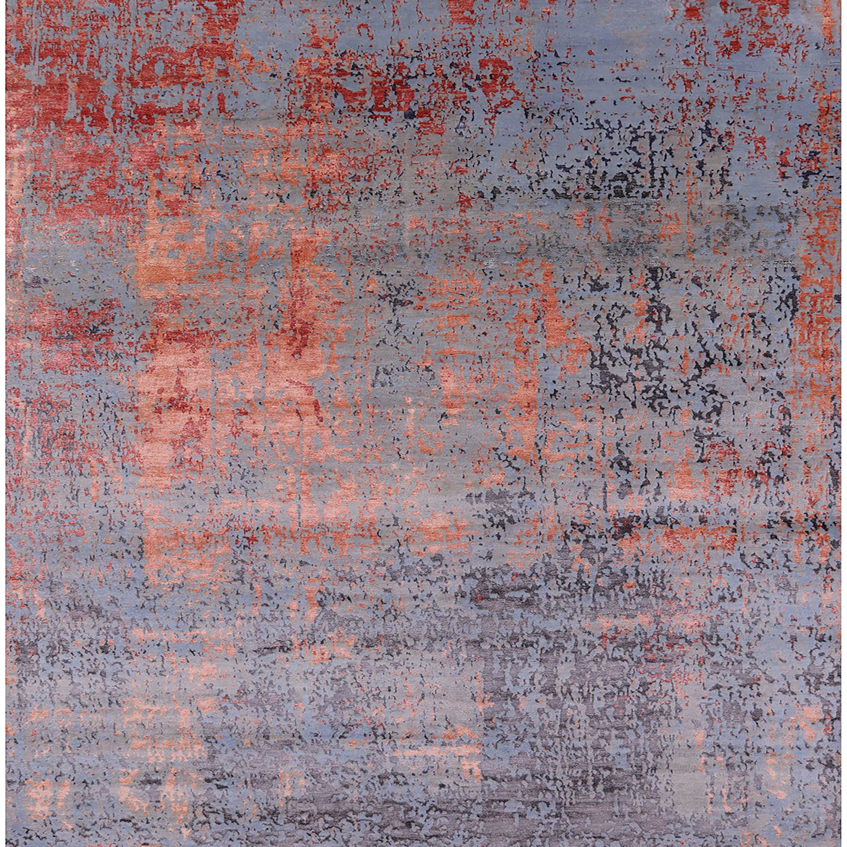 Ahgly Company Indoor Square Mid-Century Modern Raspberry Purple ...