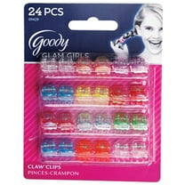 Goody Mini Crown Hair Claw Clips, 15 Count, Assorted Colors, SlideProof ...