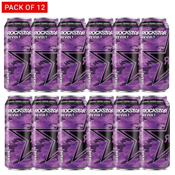 Rockstar Revolt Killer Grape Energy Drink (12 x 473ml) - Walmart.ca