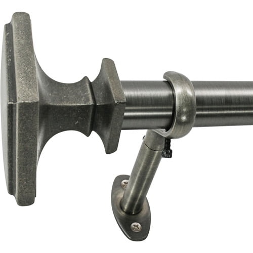 22 Park West Square 1" Telescoping Curtain Rod Set - Walmart.com