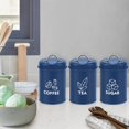 "Vesteel 3 Piece Kitchen Canisters, Sugar Coffee Tea Metal Storage Set ...