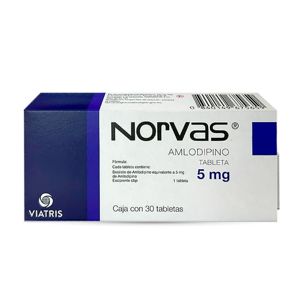 Norvas 5 mg 30 Tab | Bodega Aurrera en línea