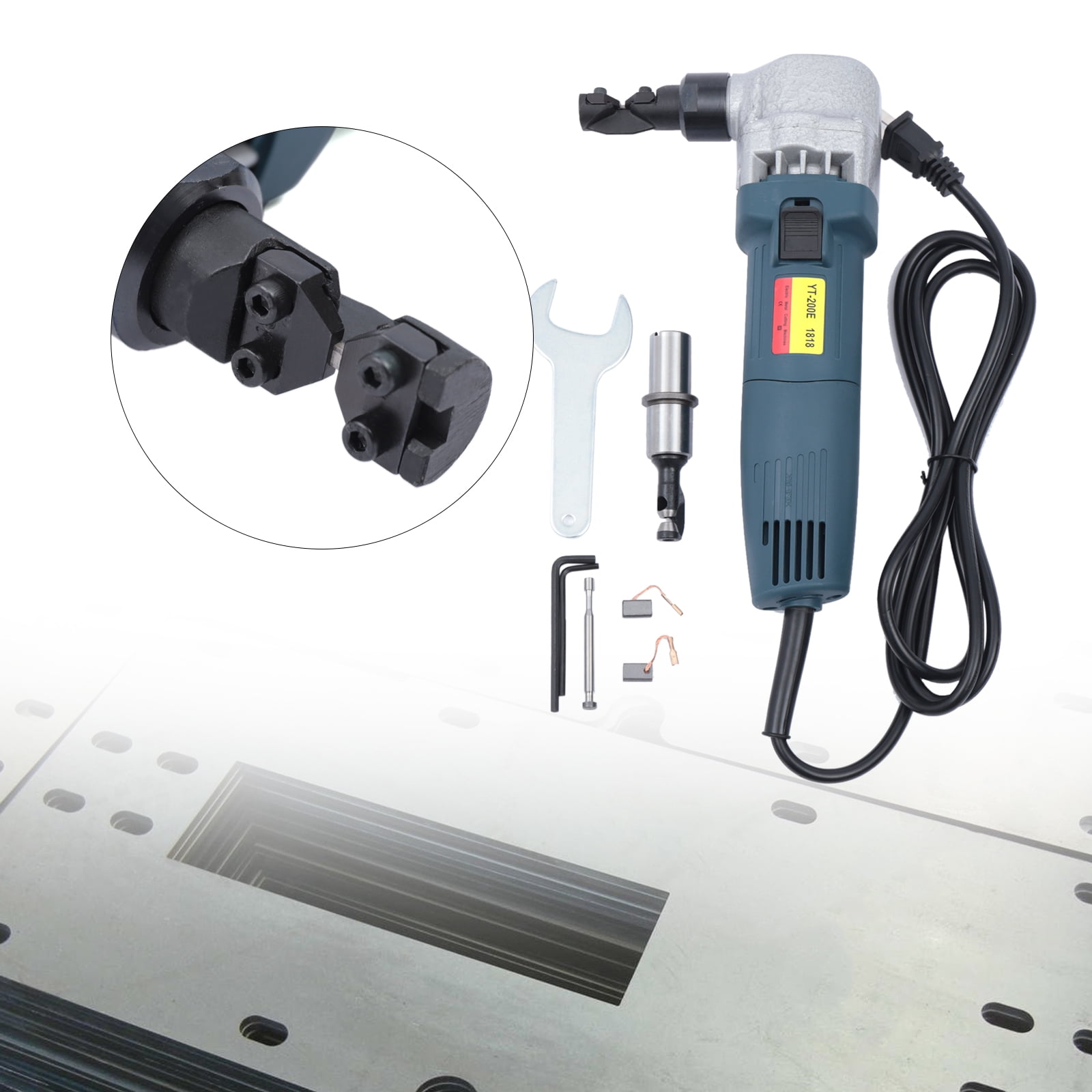 TOOL1SHOoo Metal Cutter Tool Electric Sheet Metal Nibbler Metal Sheets ...