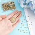 400Pcs 4 Style 304 Stainless Steel Bead Caps Apetalous Golden ...