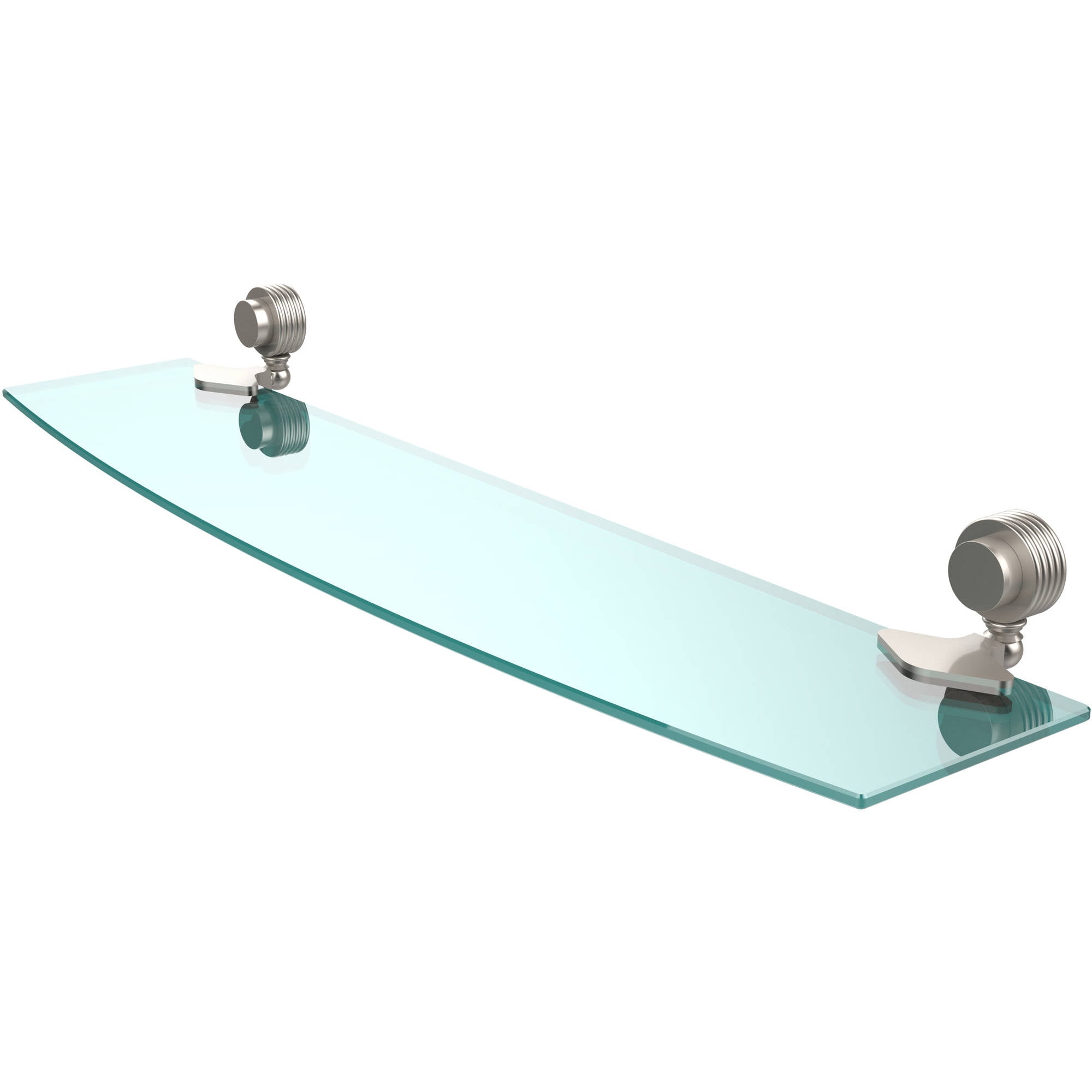 Venus Collection 24" Glass Shelf with Groovy Accents (Build to Order ...