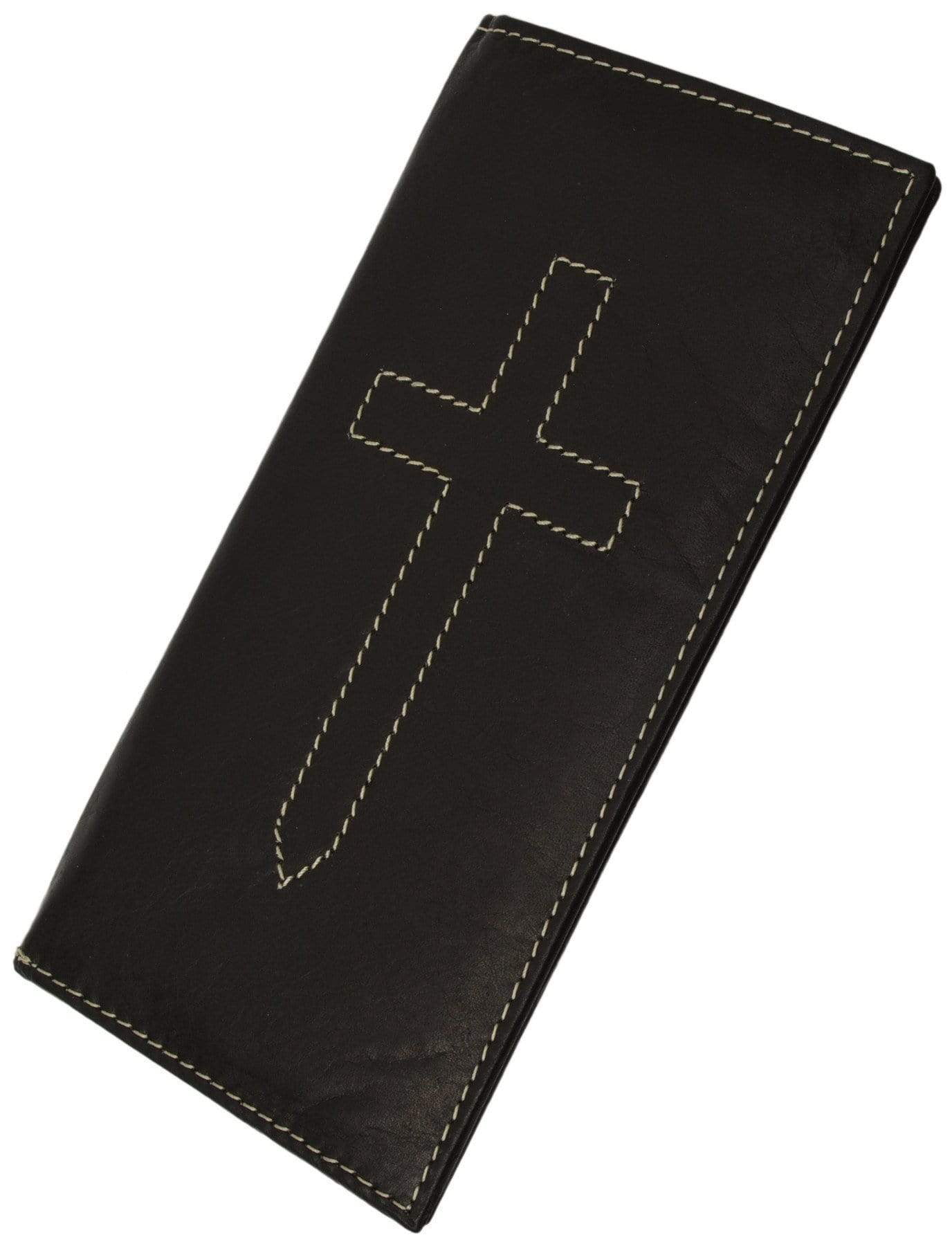 156CF_JE Cross Sign Basic Leather Checkbook Cover - Walmart.com