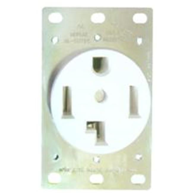 Flush Dryer Receptacle 30A White - Walmart.com