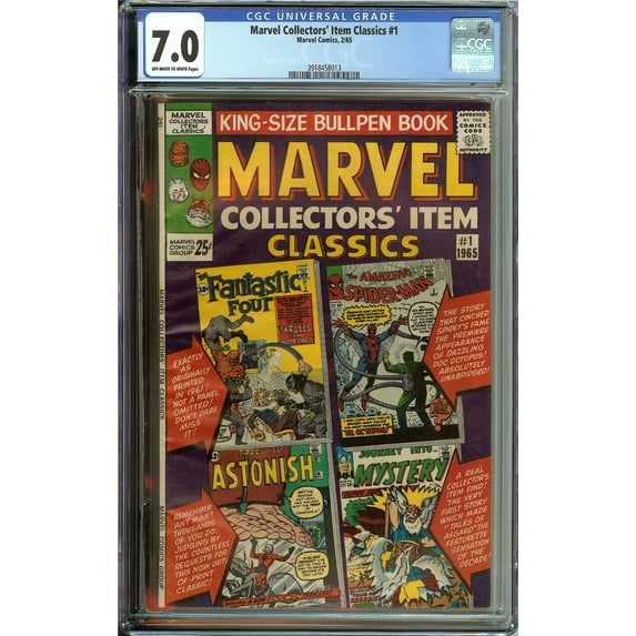 Marvel Collectors' Item Classics #1 - CGC 7 Comic Book - Walmart.com