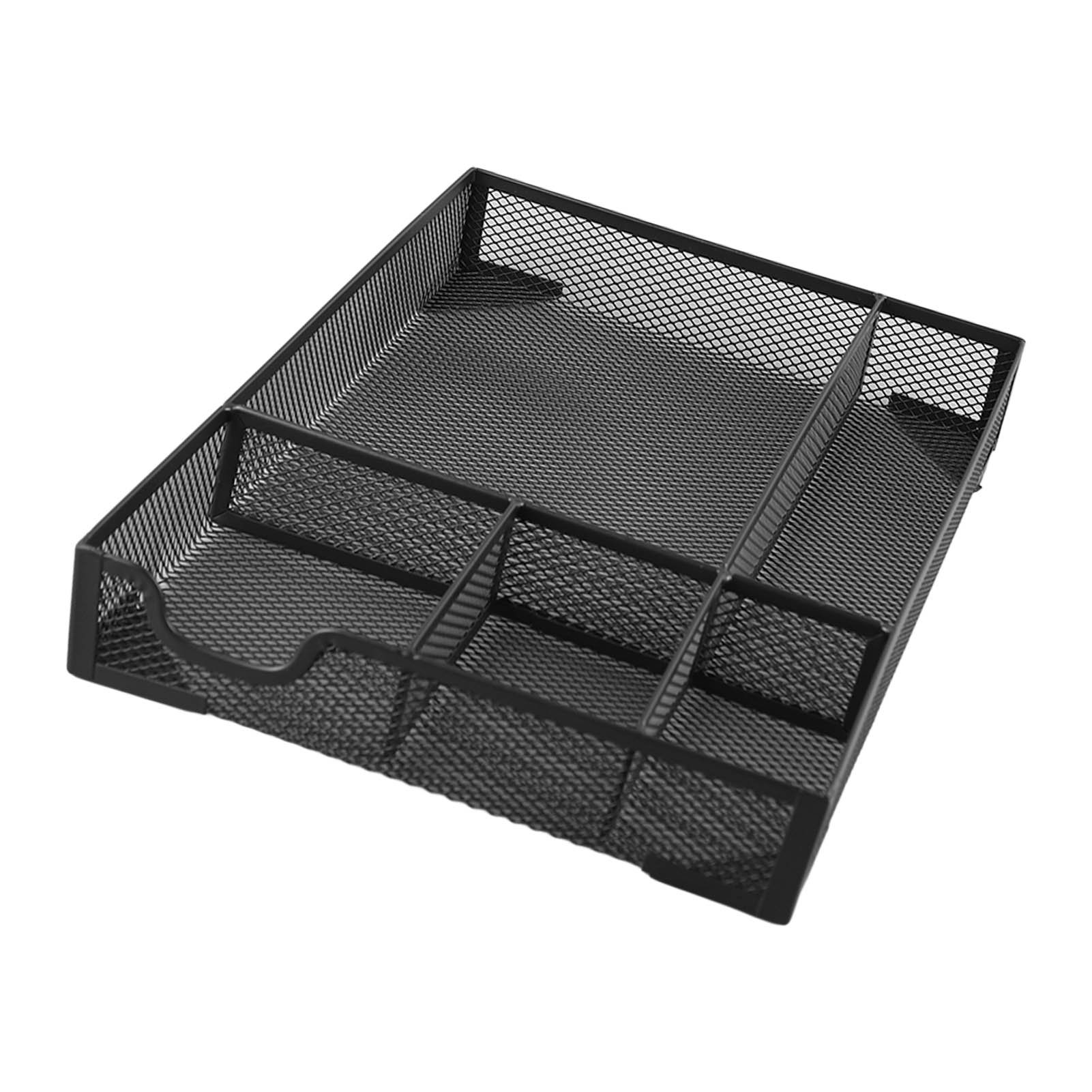 Click here for Loewten Mesh Desk Organizer Tray  5 Grids Metal Me... prices