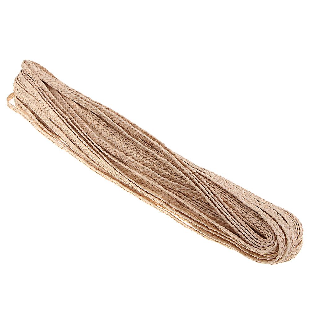 50m / 54.7yds Vintage Burlap Ribbon, Natural Braided Jute Roll Twisted ...
