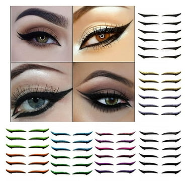 6 Pairs Reusable Eyeliner Stickers Makeup, Invisible Self-adhesive ...