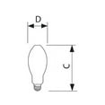 PHILIPS 150W BD17 E26 HID Metal Halide Light Bulb - Walmart.com