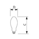PHILIPS 150W BD17 E26 HID Metal Halide Light Bulb - Walmart.com