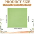 10Pcs 10 Colors Square Polyacrylic Polyester Fabric Clothing ...
