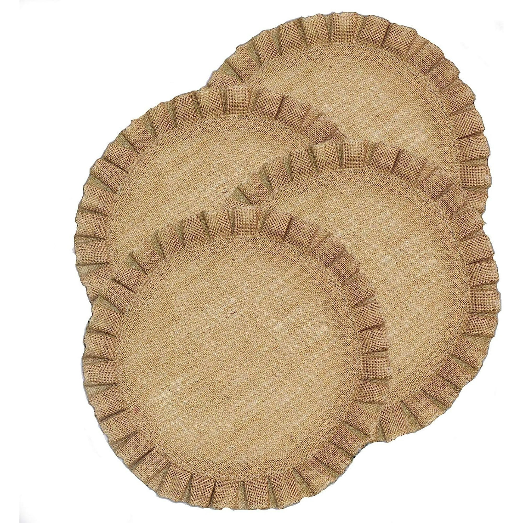 Click here for Yeegool Jute Round Rustic Burlap Placemats Linen P... prices