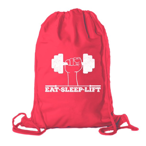 Cotton Motivational Gym Quote Bag, Gym Backpack with Inspirational Gym ...