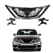 Kojem Chrome Front Upper Bumper Hood Mesh Grille Grill Radiator Face ...