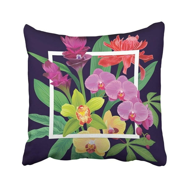 RYLABLUE Floral With Vanda Orchid Red Torch Ginger Curcuma Tulips ...