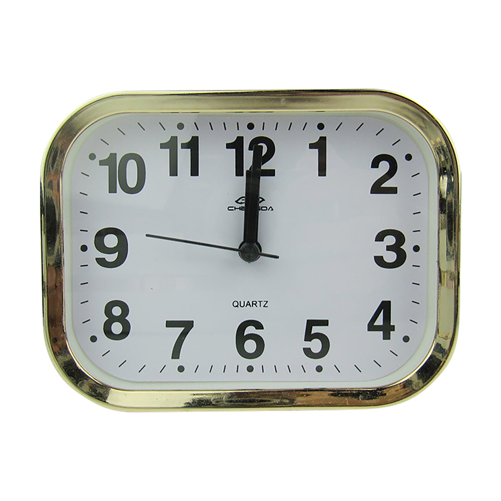 Electroplating Frame Desk Clock - Timekeeping Bedside Beep Alarm Clock ...