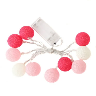 Rosnek Cotton Balls Fairy Lights Battery Operated 10/20 LED Cotton ...