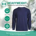 JMR Men's Heavy Weight Long Sleeve Thermal Shirt Crew Neck Top ...