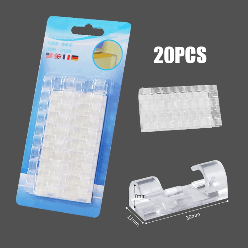Self-Adhesive Cable Clips Wire Holder Sticky Durable Organizer Finisher ...