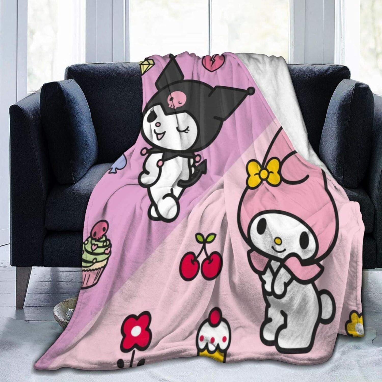 Click here for Walfour My Melody And Kuromi Blanket Super Soft Th... prices